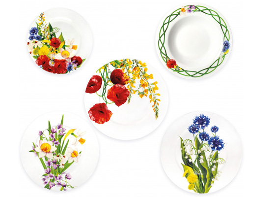 FIELD FLOWERS PLATES SET